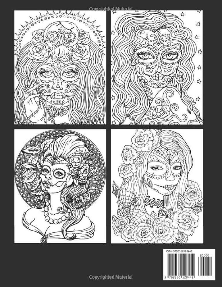 creepy coloring pages adults