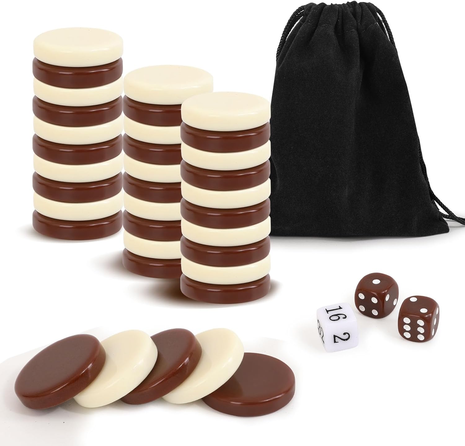 Amazon.com: Ceramic Chess Pieces only and Checkers Pieces Set ...