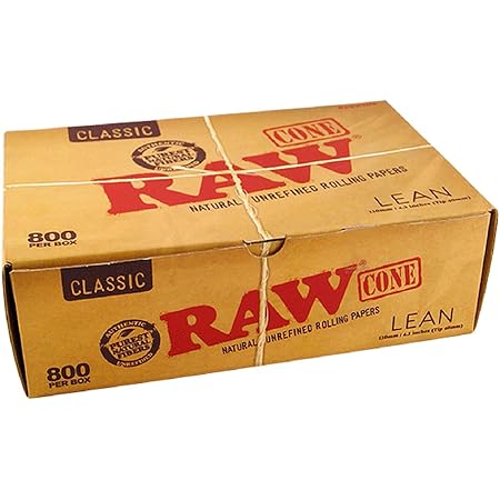 Amazon.com: RAW Cones Classic Lean Size | 100 Pack | Natural Pre Rolled ...