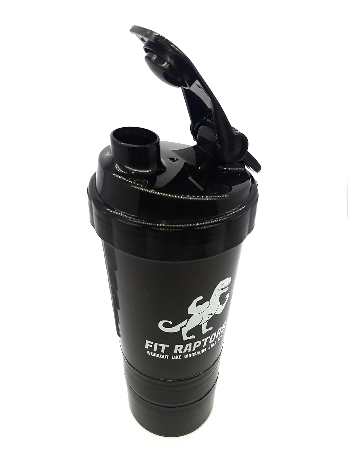 FitRaptors Spider Shaker 650ml with premium cyclone mixer 1 Tablet tray ...