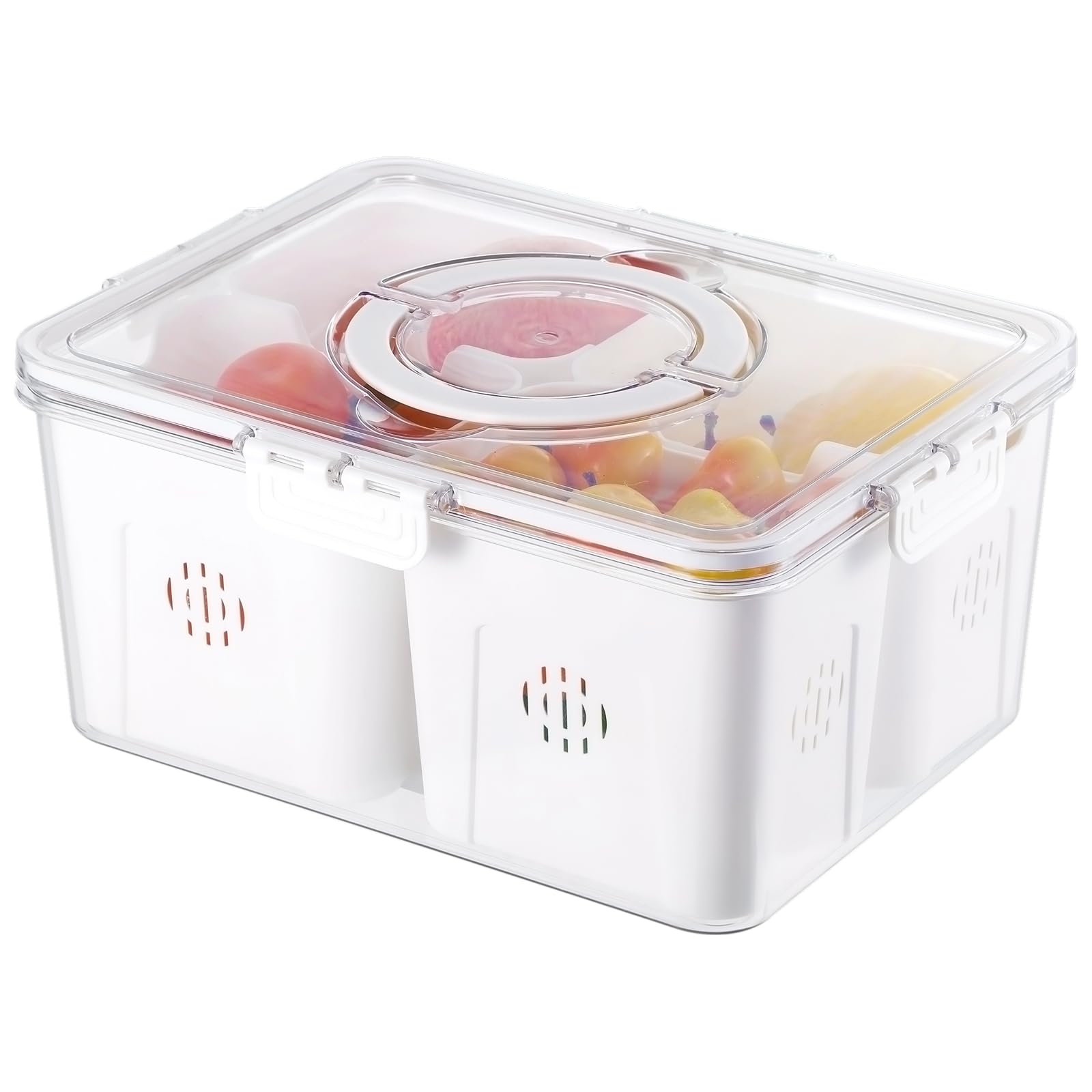 Snapklik.com : Lnrueg Airtight Fresh Produce Containers For Fridge - 4 ...