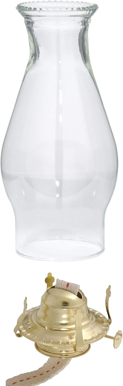 Amazon.com: B&P Lamp® #2 Kerosene Lamp Burner and 3" by 8 1/4" Beaded ...