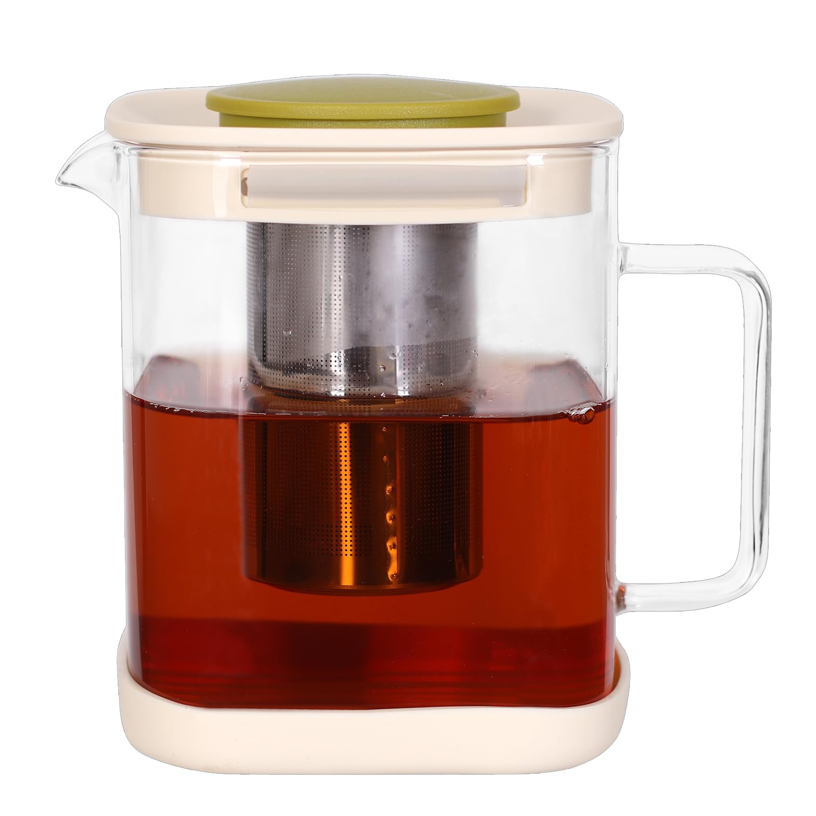 Amazon.com | CZFWin Square Glass Teapot with Removable Infuser ...