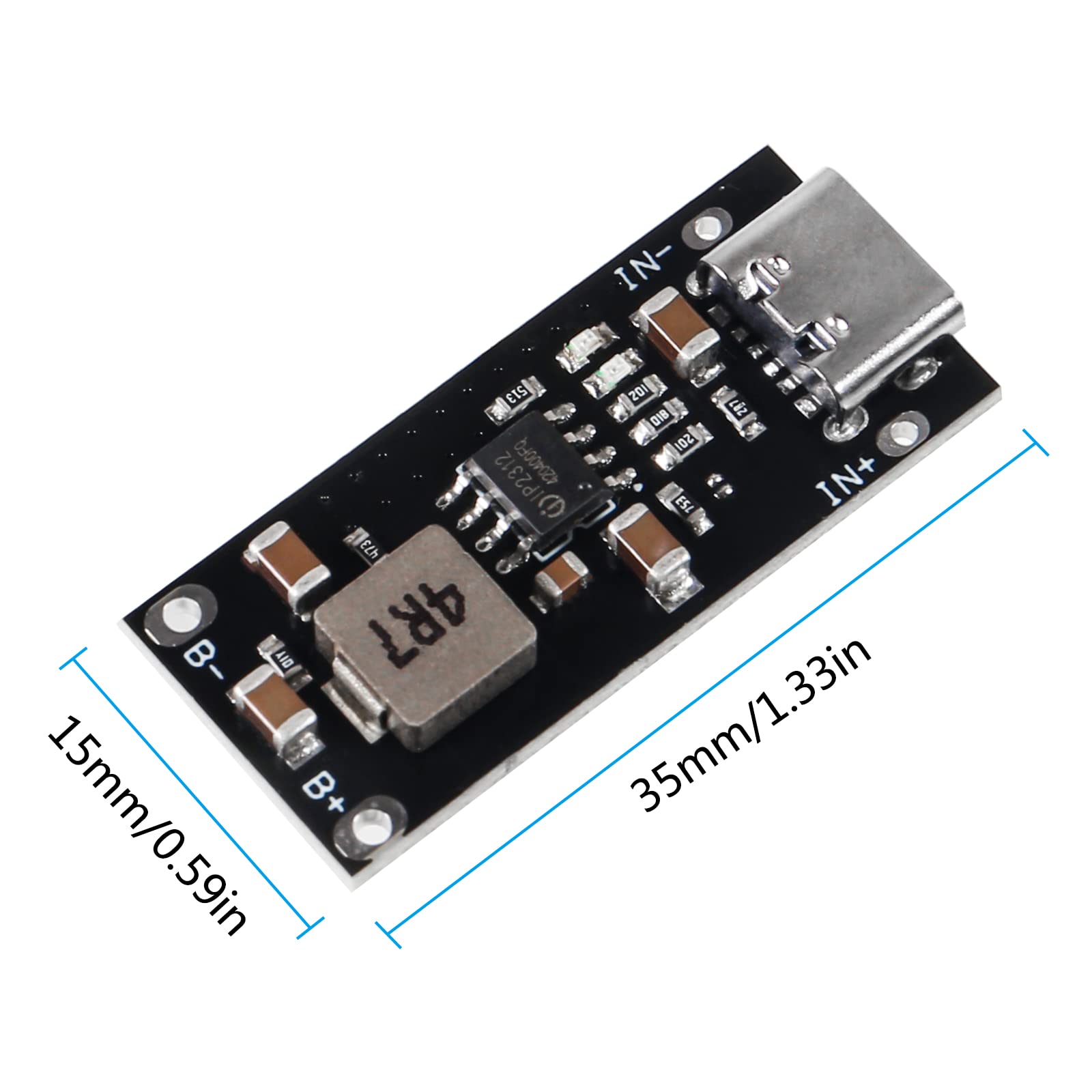 Snapklik.com : 10pcs Type C USB 5V 3A Lithium Battery Charging Board ...