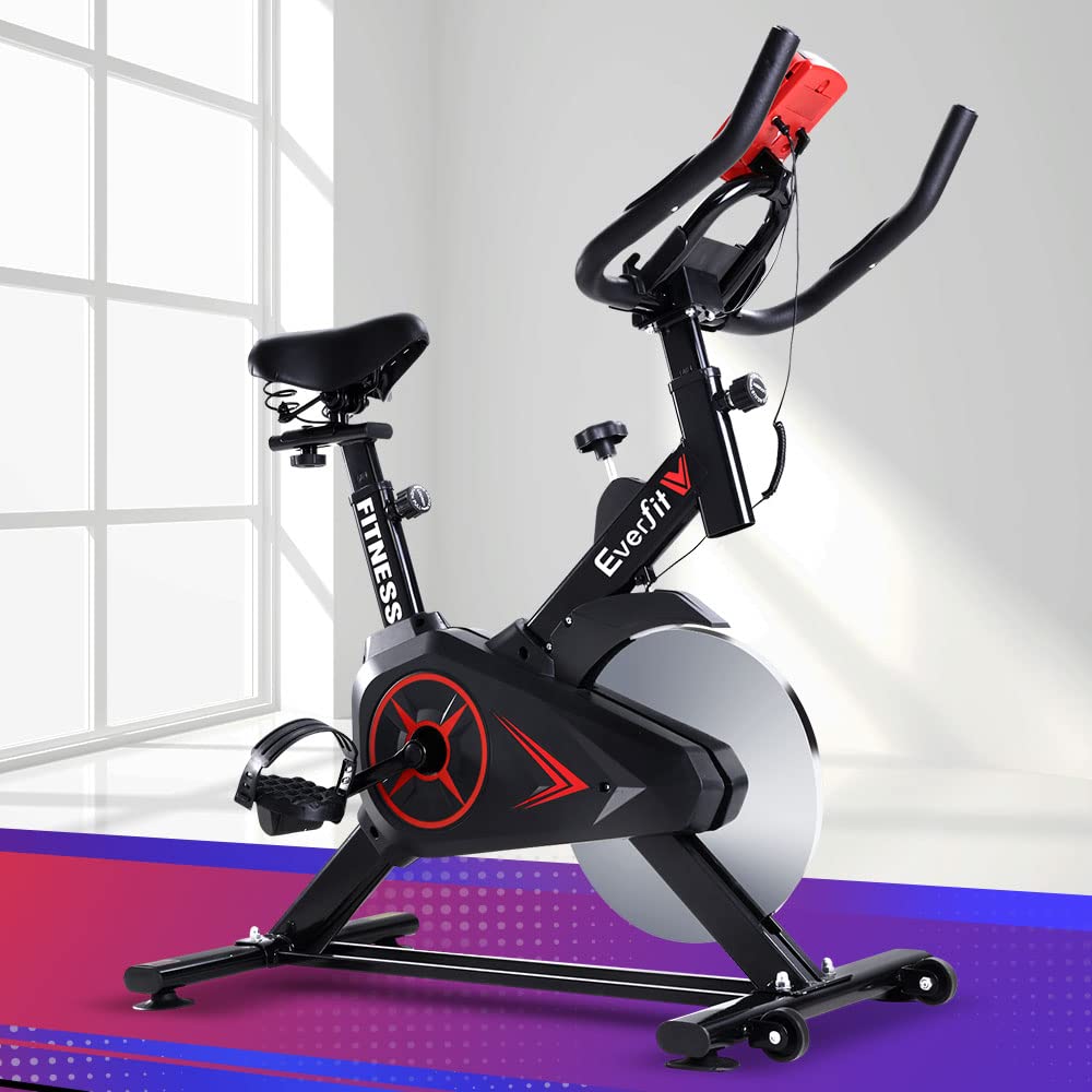 Everfit Exercise Bike, Spin Bikes Trainer Stationary Flywheel Training ...