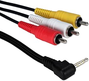 Amazon.com: 6FT 3.5MM TO COMPOSITE VIDEO AND STEREO AUDIO CAMCORDER ...