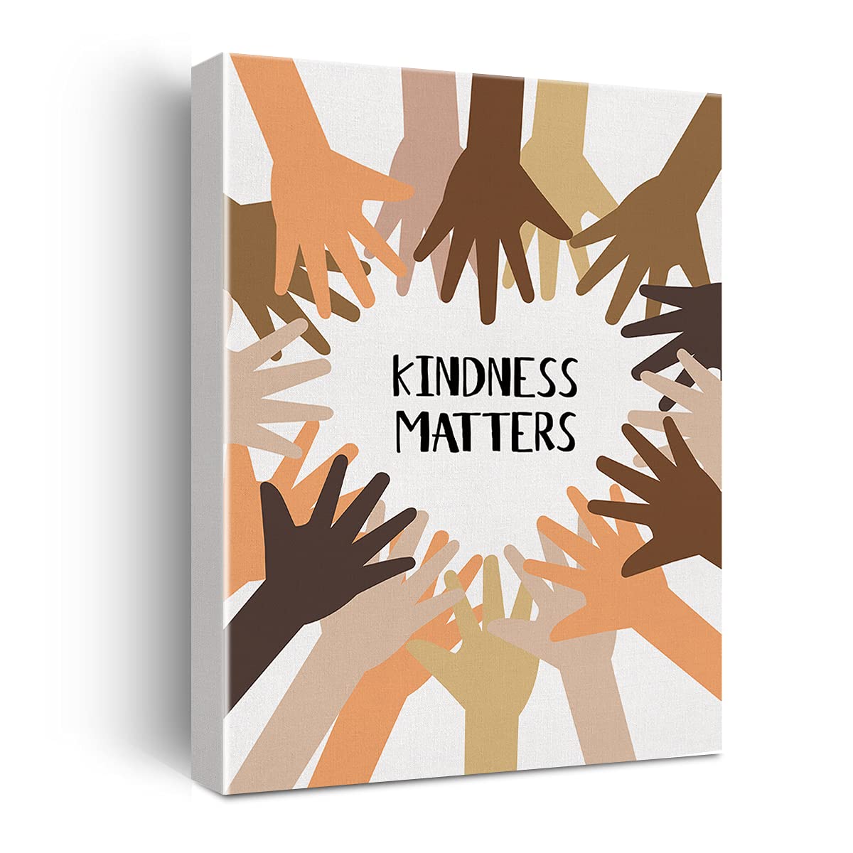 Amazon.com: Kindness Matters Diversity Classroom Framed Canvas Wall Art ...