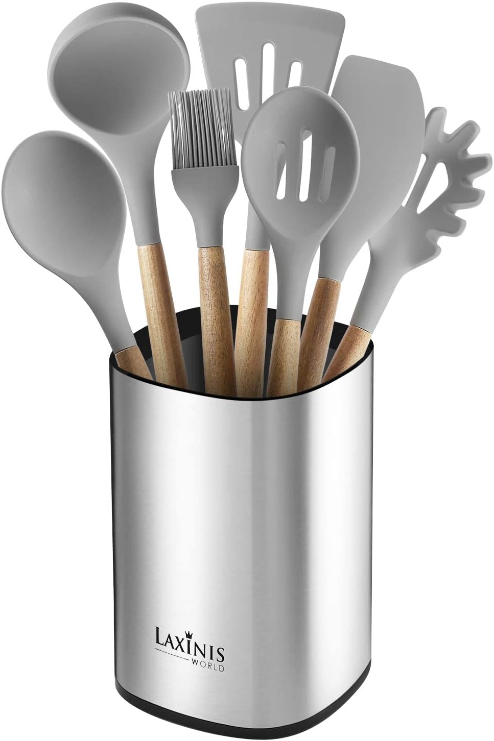 Amazon.com: Laxinis World Stainless Steel Kitchen Utensil Holder ...