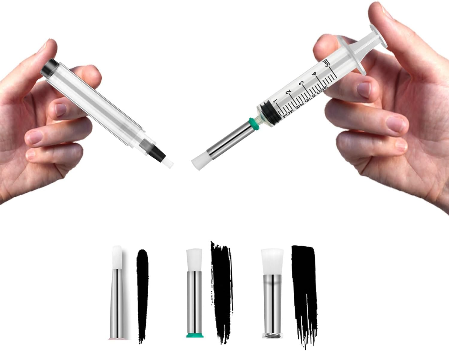 Anirun 4 Pack Fillable Touch Up Paint Pens, No Mess Paint Pen, No Drip ...