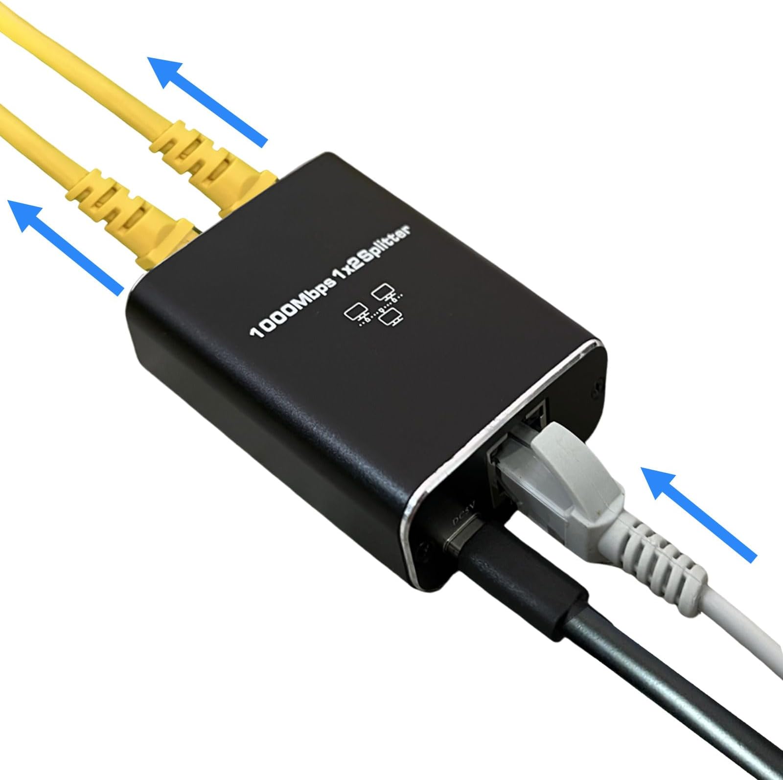 Amazon.com: Ethernet Splitter 1 to 2 High Speed,Gigabit Ethernet Cable ...