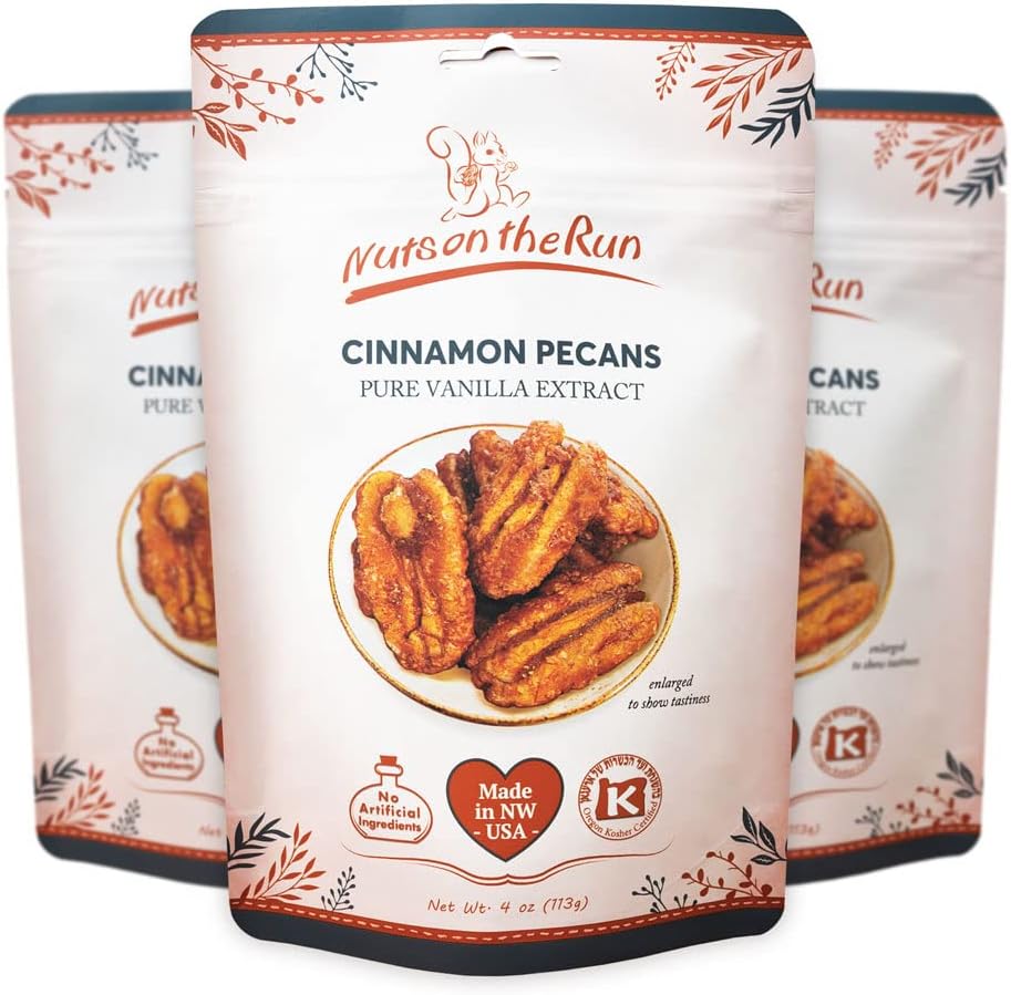 Amazon.com : Nuts on the Run Sea Salt Caramel Pecan Pralines, 4.0 ...