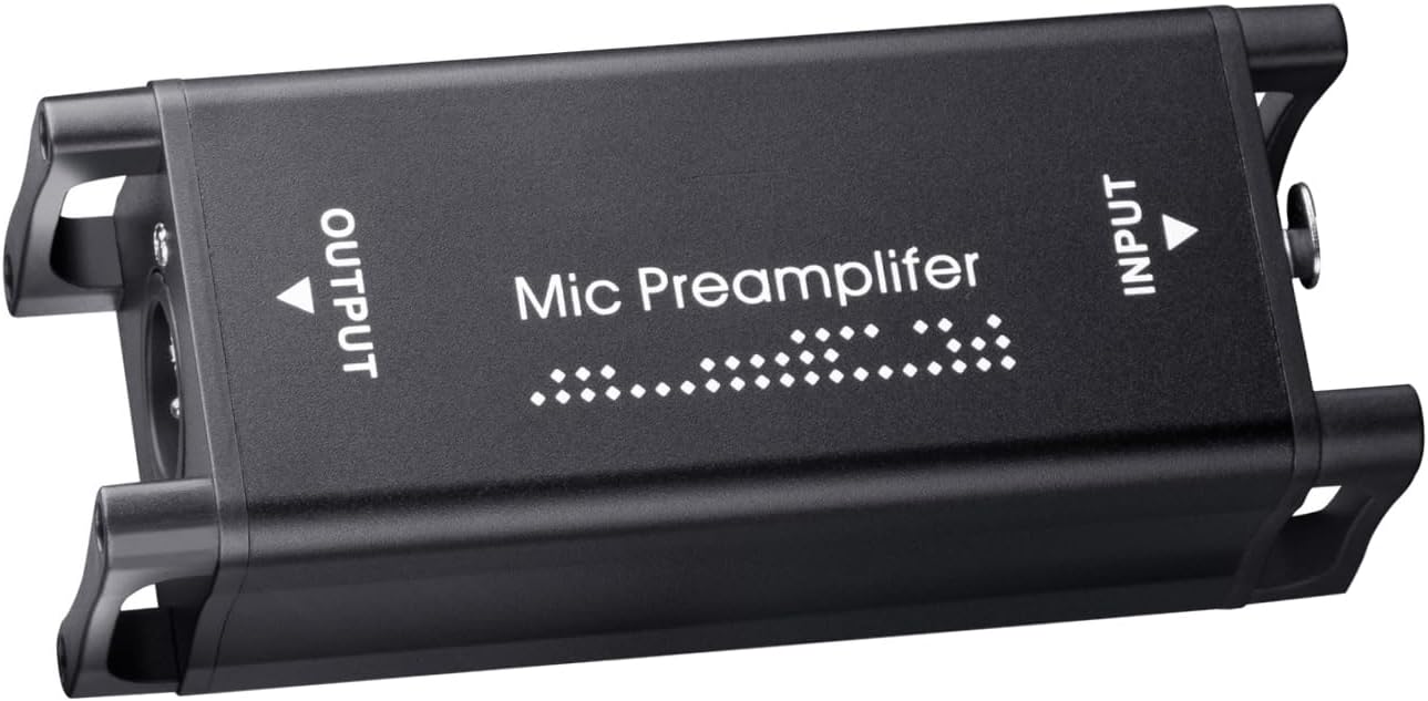 Amazon.com: Microphone Booster Preamplifier for Dynamic and Ribbon ...