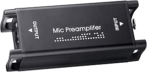 Amazon.com: Microphone Booster Preamplifier for Dynamic and Ribbon ...