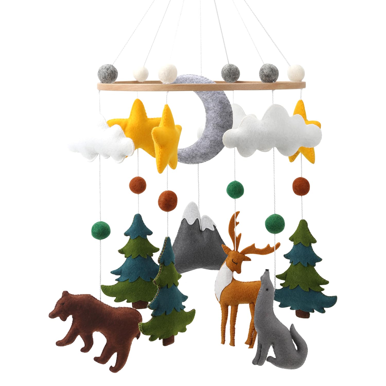 Amazon.com : Woodland Mobile for Crib - A Woodland Crib Mobile with ...