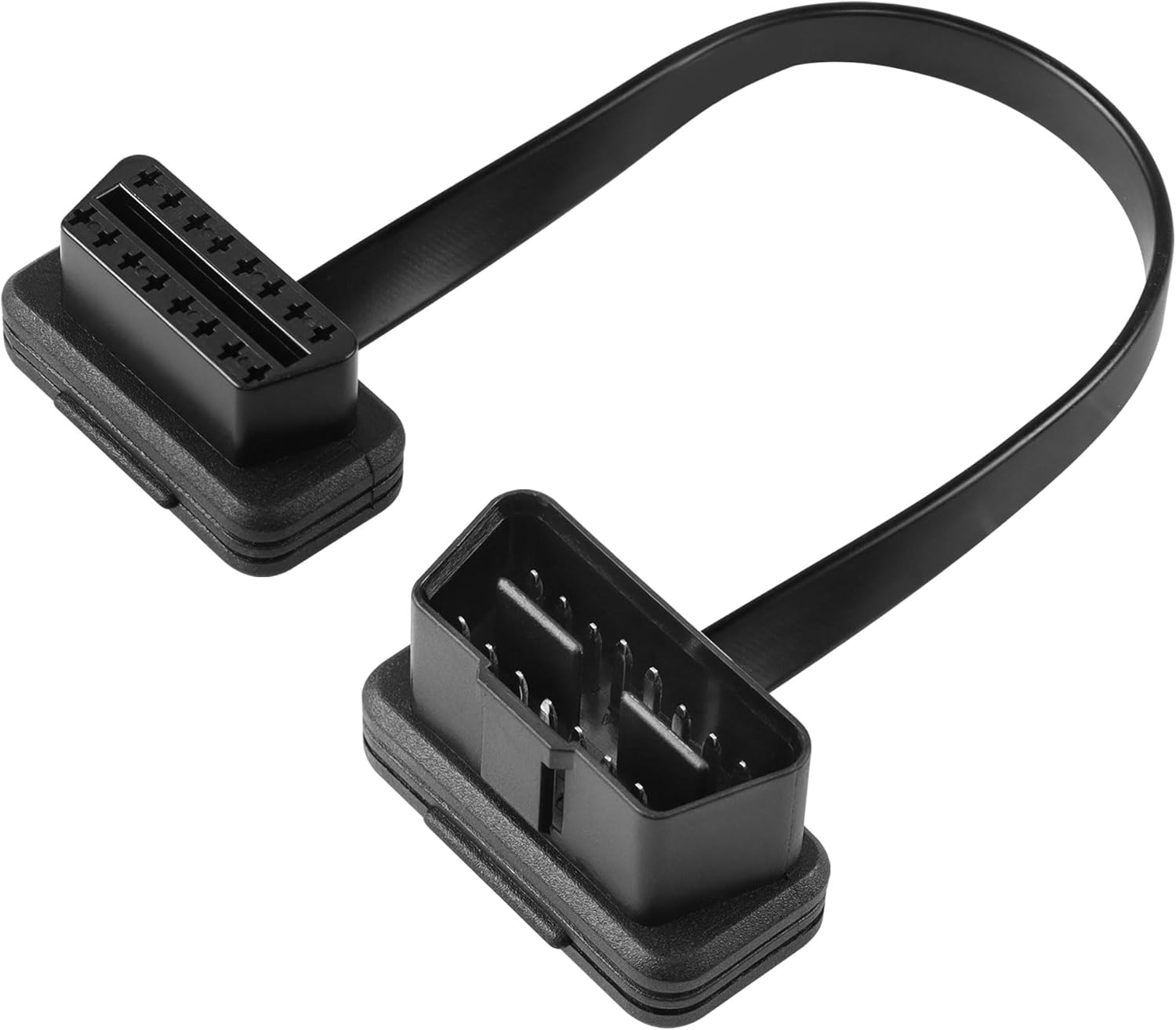 Amazon.com: CERRXIAN 1FT 0.3M OBDII OBD2 Right Angle 16 Pin Male to ...