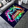 Amazon.com: ERWAAD Gaming Rug with Colorful Game Controller Design for ...