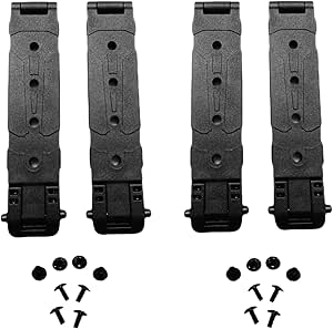 Amazon.com : 3" Inch Molle Clips (4 Pack Black) - Molle Attachment Clip ...