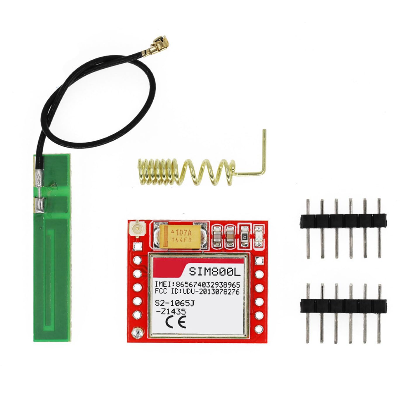 Amazon.com: SIM800L GPRS Adapter Board, Quad Band 850/900/1800/1900MHz ...