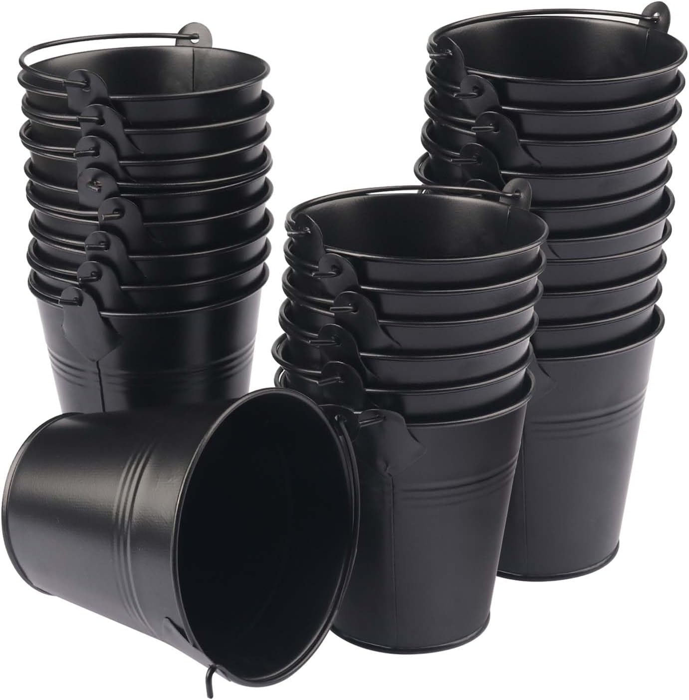 Amazon.com: 25 Pack 2.16/2.76/4 / 5.12/5.9 inch Red Iron Pail, Metal ...