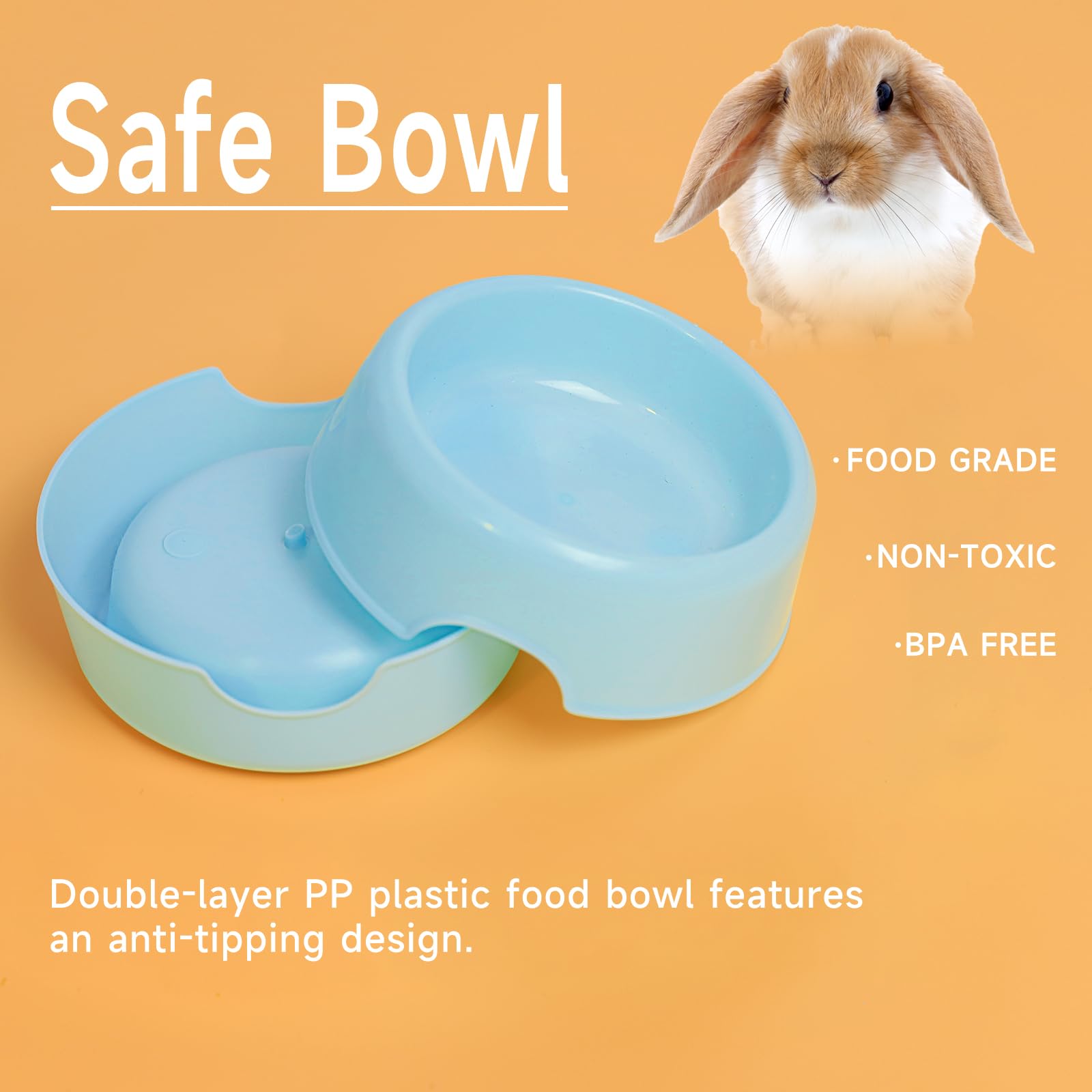 Snapklik.com : 3-in-1 Guinea Pig Water Bottle Hay Feeder Bowl Set For ...