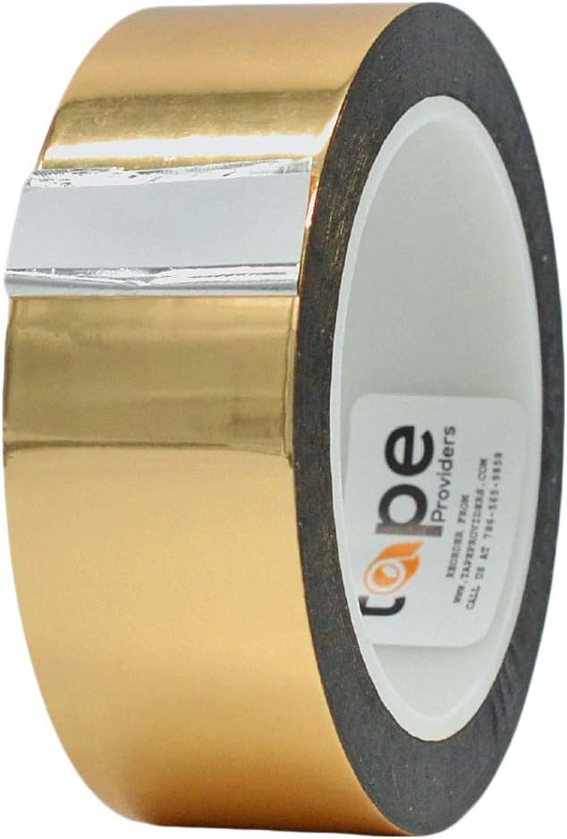 Amazon.com: MAT Metalized Polyester Mylar Film Tape, Gold - 2 inch x 72 ...