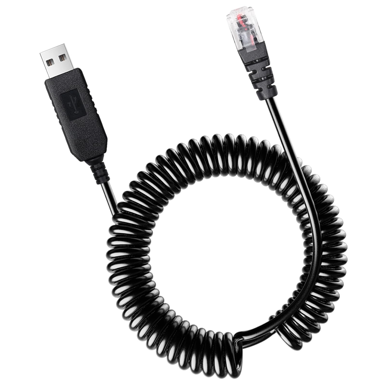 Amazon.com: MONDGE Radar Detector Colied Cable with USB to RJ11 Plug ...