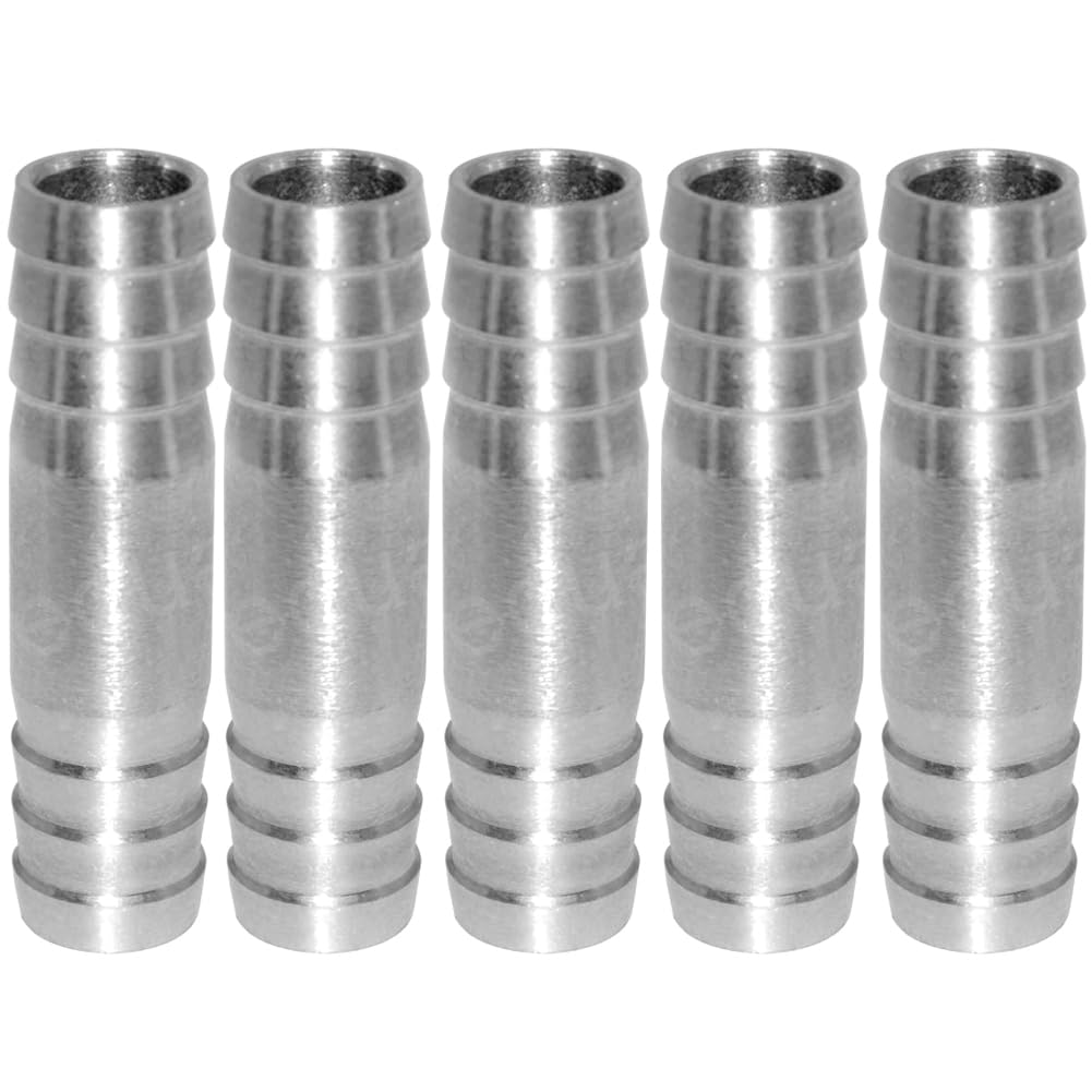 Snapklik.com : Beduan Stainless Steel 1/4 Hose Barb Splicer Mender ...