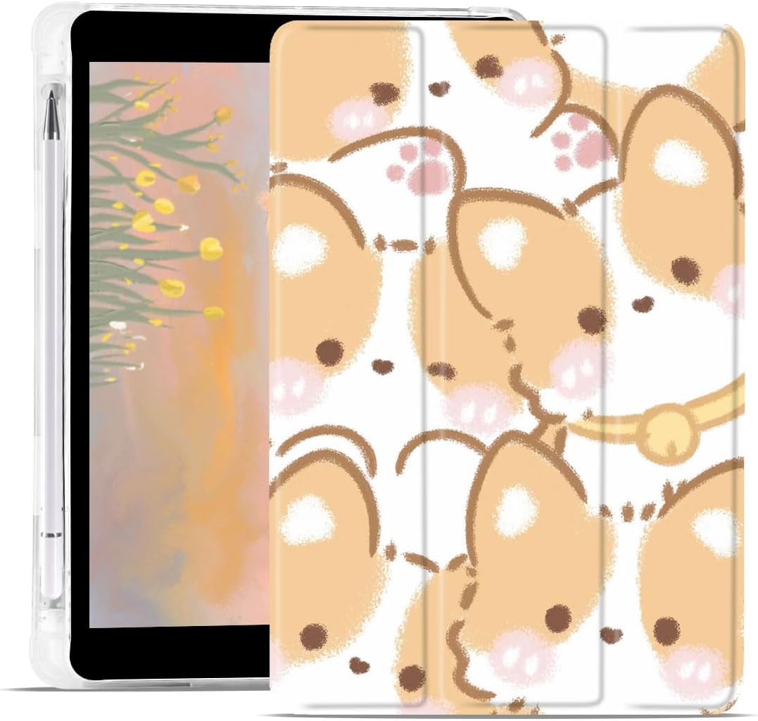 Amazon.com: JOYLAND Cute Corgi Case for iPad 9th/7th/8th Generation ...