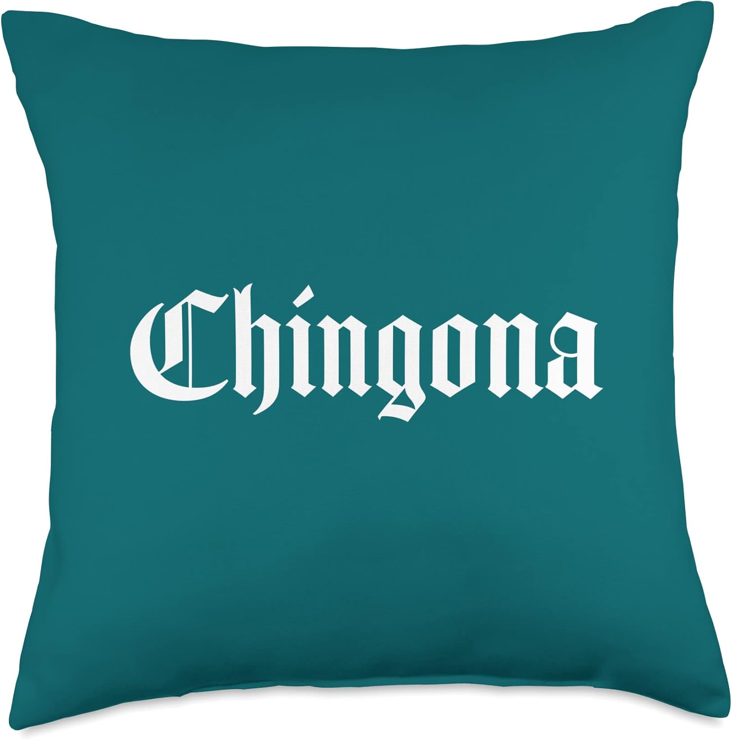 Amazon.com: Chingona Old English Design Studio CHINGONA Throw Pillow ...