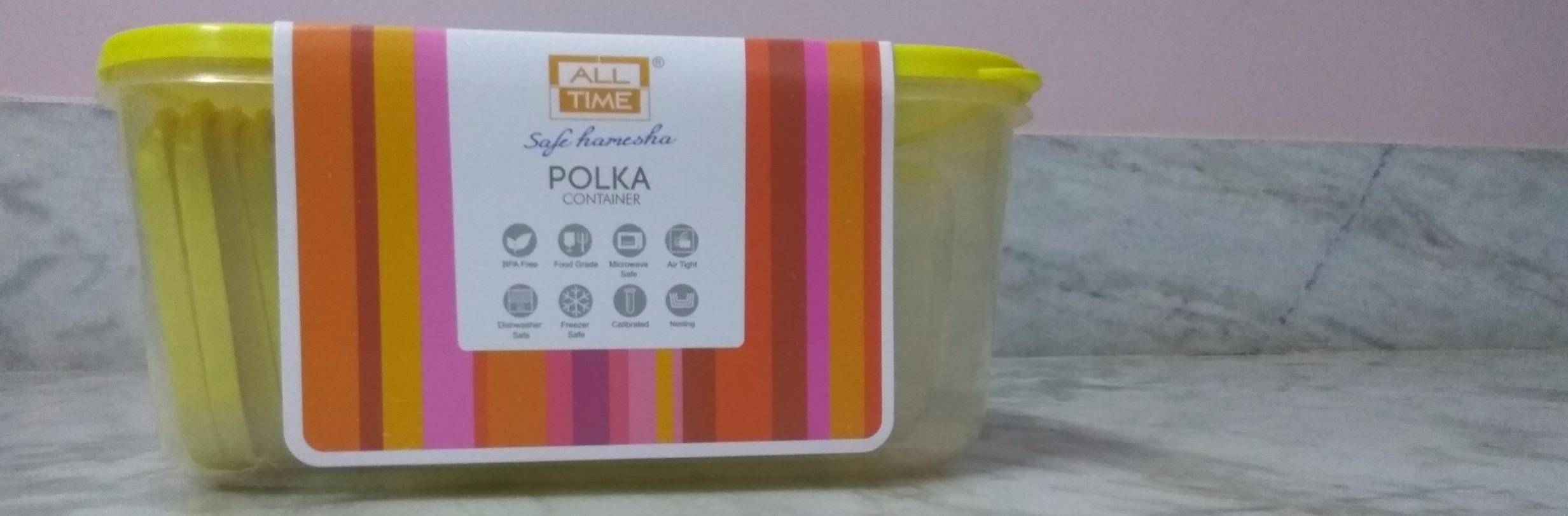 Buy All Time Plastics Polka Container Set, Set of 8, Red Online at Low ...
