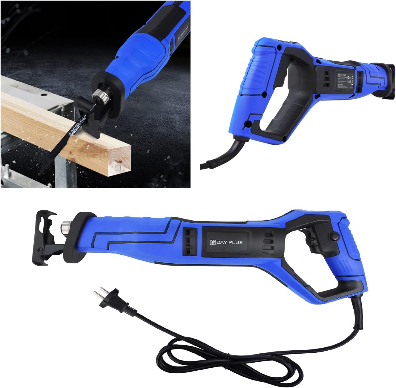Corded Reciprocating Saw, Electric Saw Variable Speed 900W, Tool Free ...