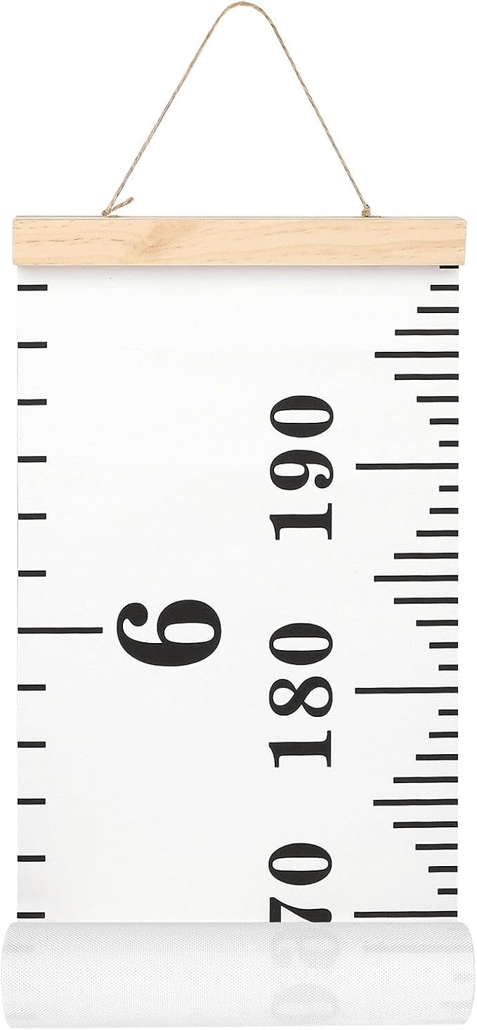 Baby Growth Chart Canvas Wall Hanging Measuring Rulers for Kids Boys ...