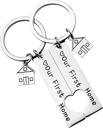 Enkrio Our First Home Keychain Housewarming Gift New Home Keychains for ...