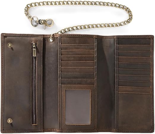 Amazon.com: hakeng Mens Chain Wallet, Biker Trucker Wallets with Long ...