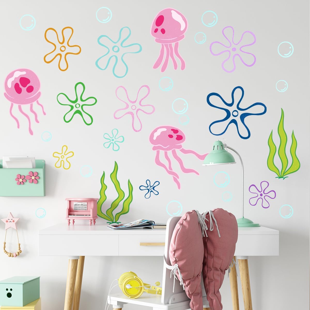 Amazon.com: Under The Sea Jellyfish Bubbles Wall Stickers，Under The Sea ...