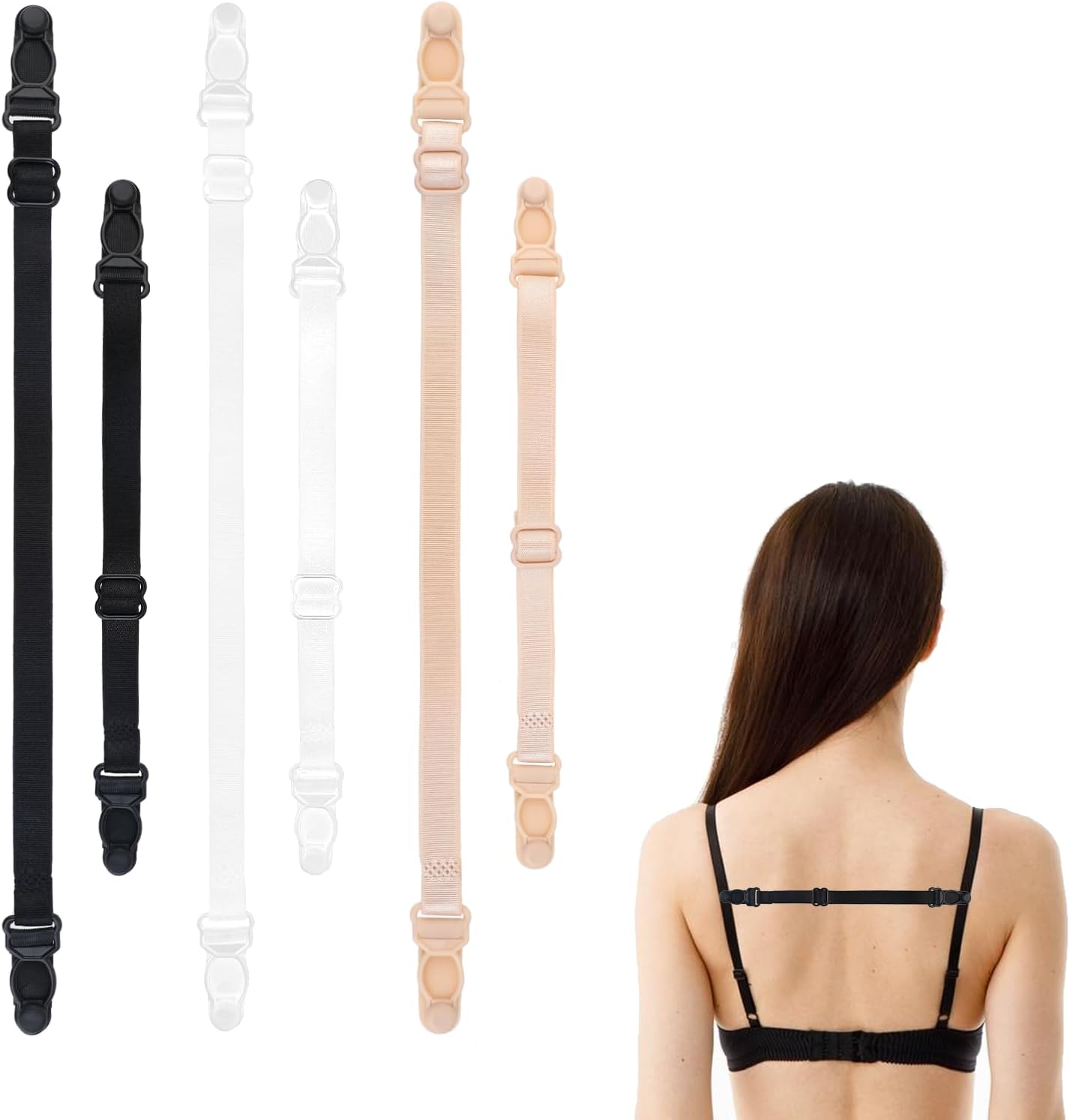 Prasacco 3 Pairs Bra Strap Holders for Slipping, Women Bra Strap Clips Bra Strap Holders Bra ...