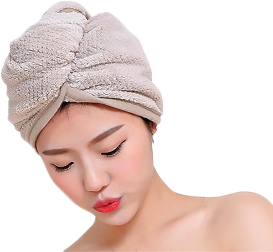 Zngou Hair Drying Cap, Drying Towel Juice Cat Hair Wrap Microfiber Hair ...