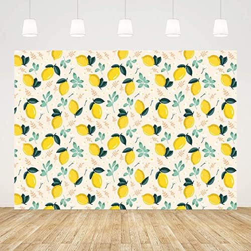 Amazon.com : Leyiyi 5x5ft Photography Backdrop Seamless Lemons ...