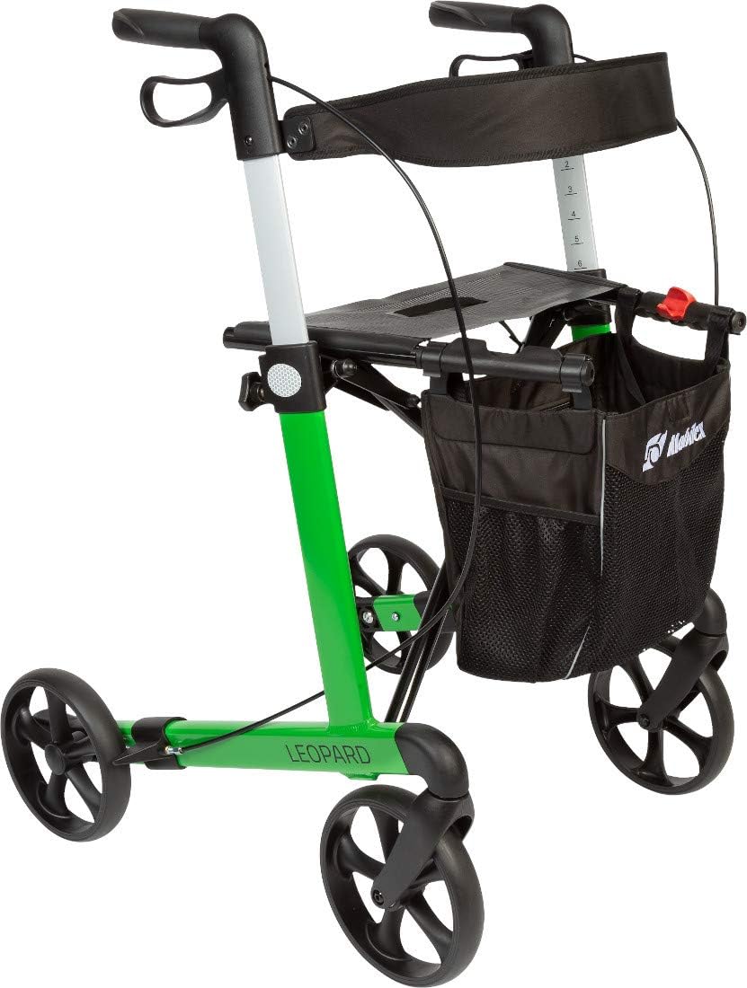 FabaCare Premium Rollator Set Leopard mit Softrädern, Aluminium ...
