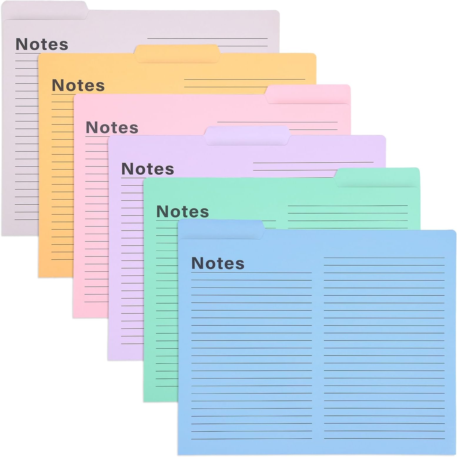 Amazon.com : EOOUT 36pcs File Folders Letter Size, 8 Vibrant Colors ...