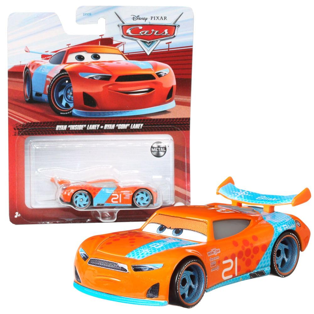 Mattel Vehicles Racing Style Disney Cars Die Cast 1:55 Car, Type: Ryan ...