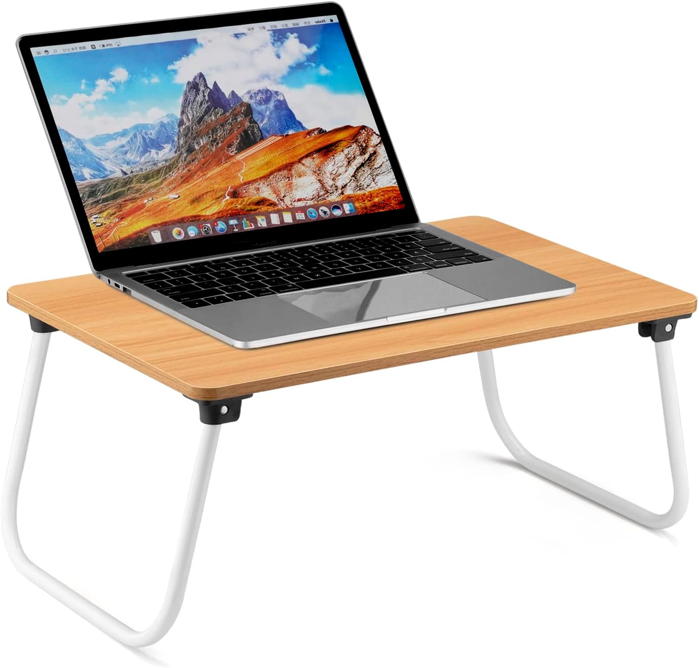 Amazon.com: Amazon Basics Laptop Table with Open Top, Wood, Natural