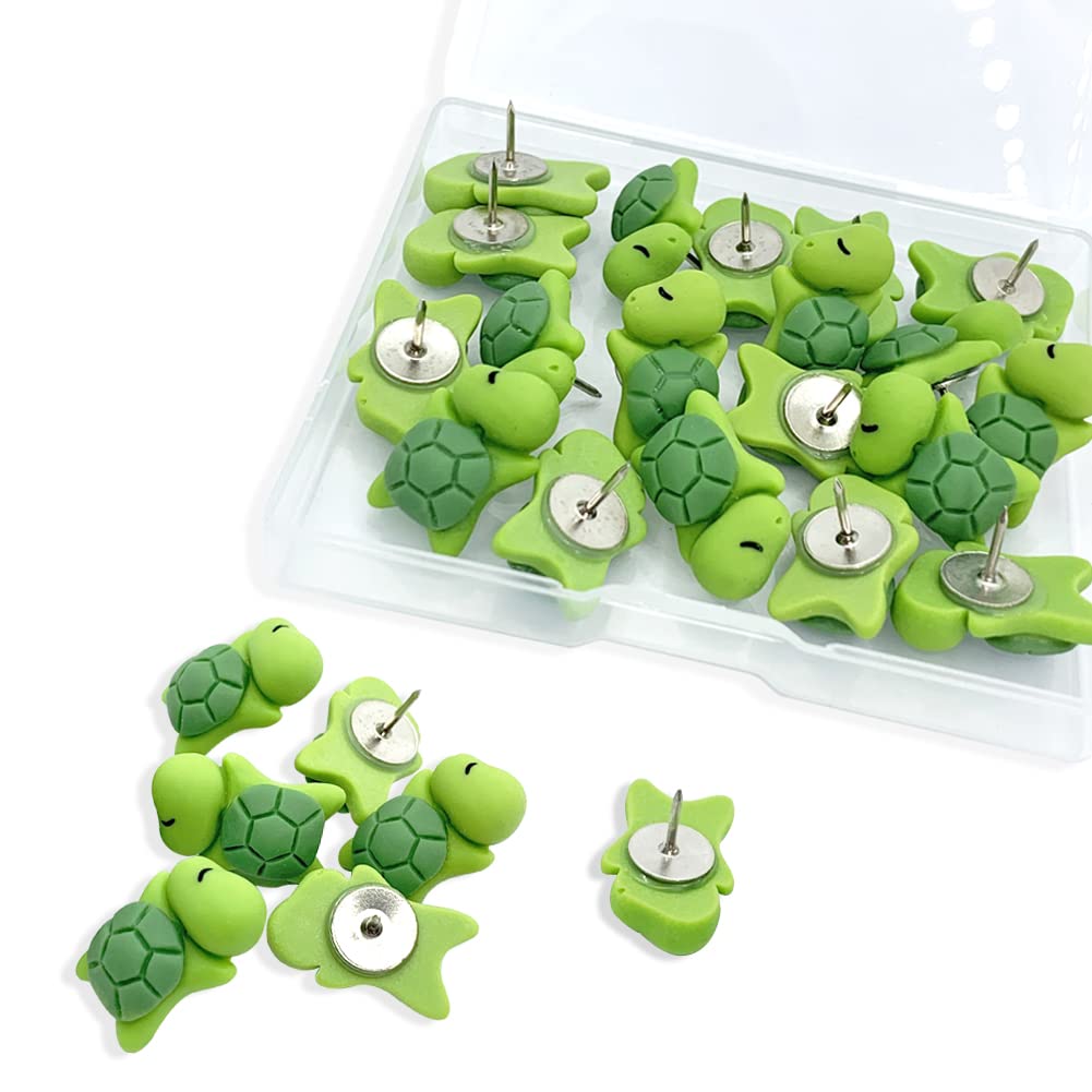 Amazon.com: 30Pcs Cute Turtle Thumbnails Decorative Thumbnails Animal ...