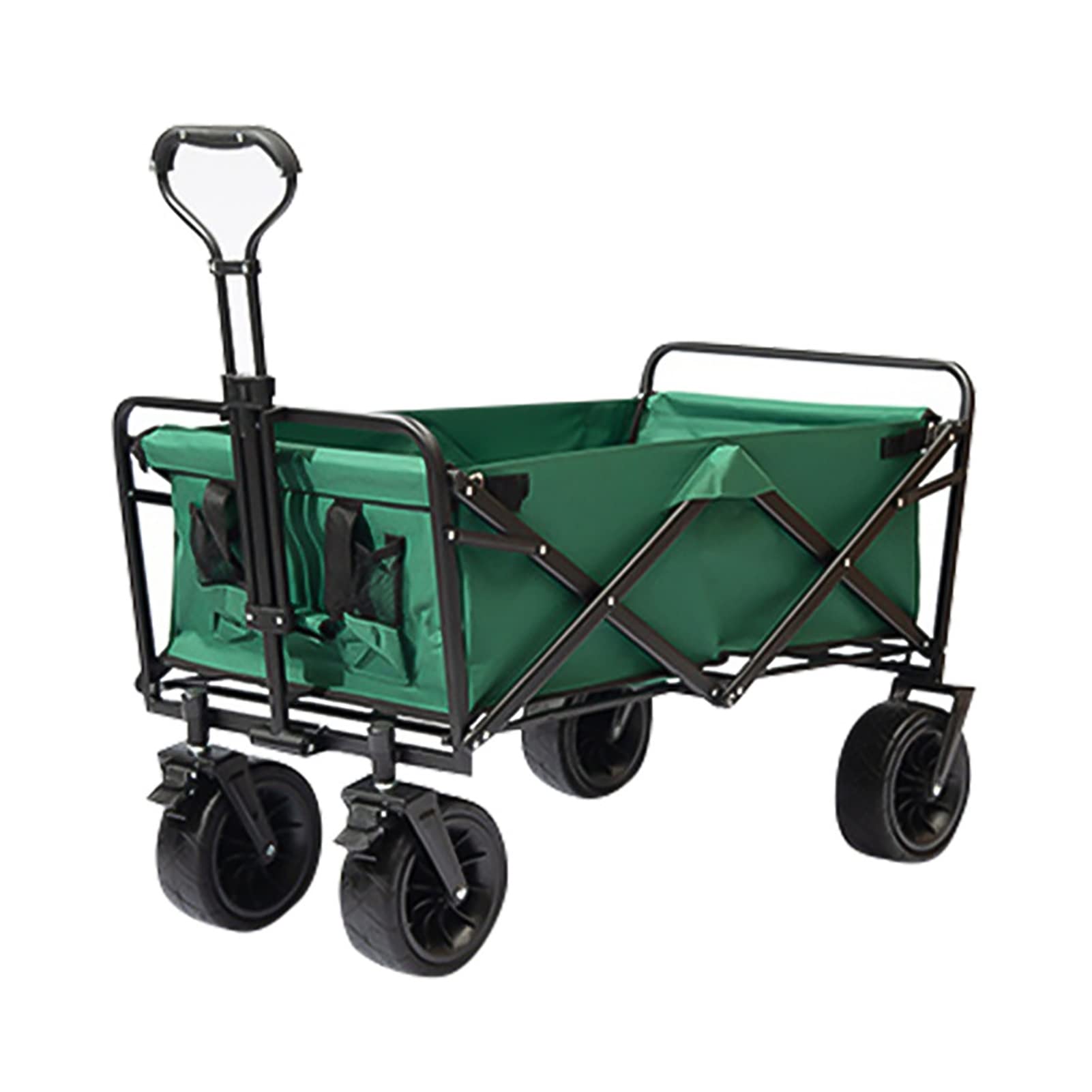 Buy 120L Large Capacity Heavy Duty Foldable Wagon Carts With 8 inch ...