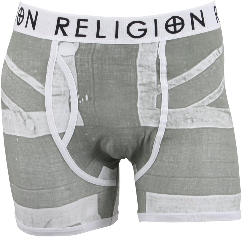 Amazon.com: Religion Men's Union Jack Boxers Small Grey : Clothing ...