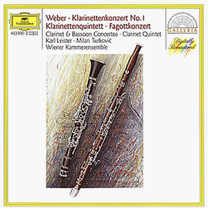 Galleria - Weber: Klarinettenkonzert No. 1 / Klarinettenquintett ...