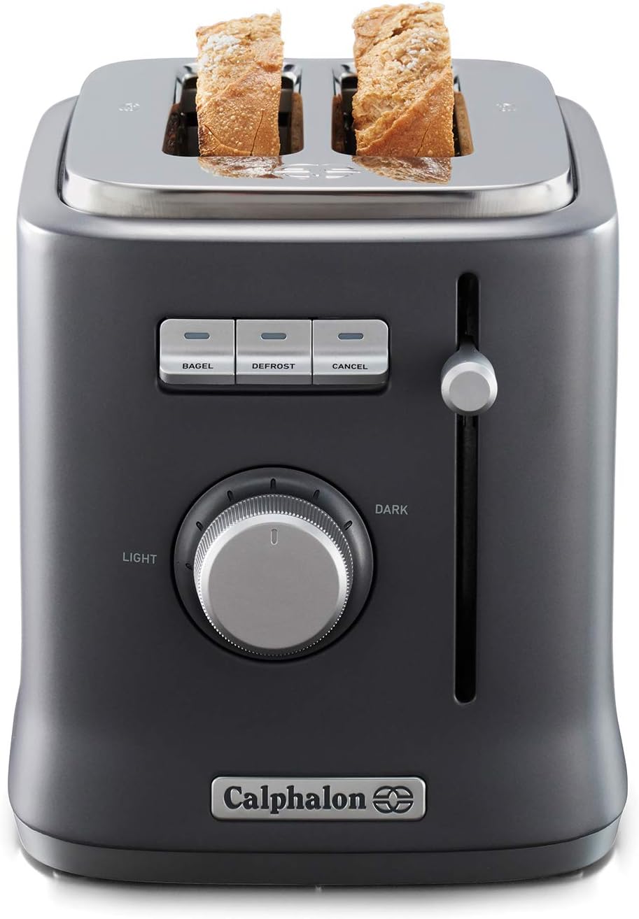 Amazon.com: Calphalon 2-Slice Toaster, Precision Control with 6 Shade ...
