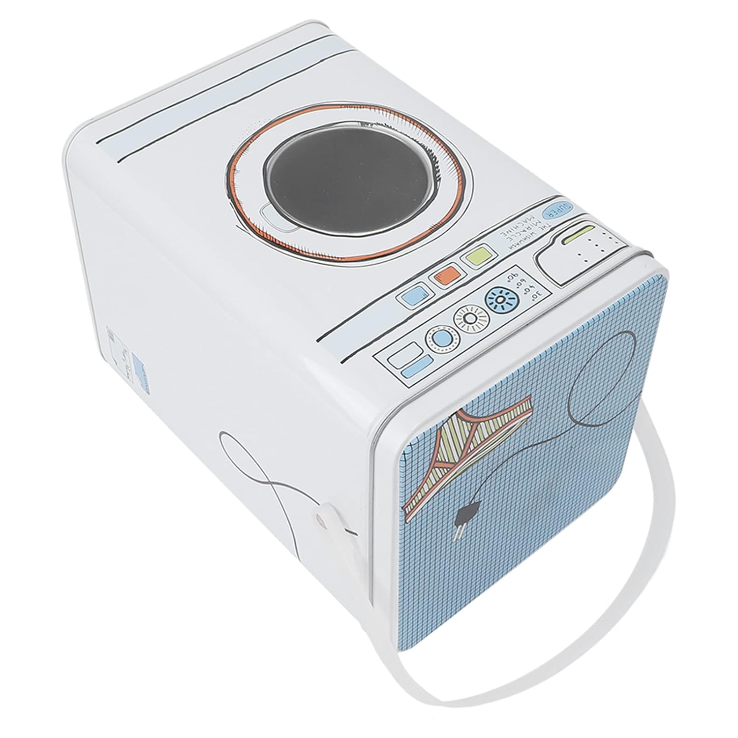 OROOBA® Laundry Room Container, Metal Washing Machine Shape Good ...