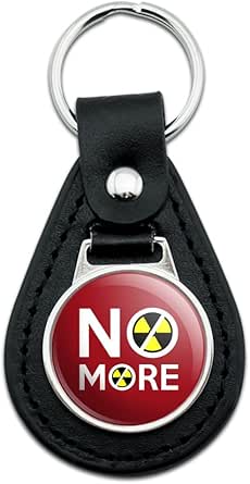 Amazon.com: Black Leather No More Nuclear Nuke Clean Energy Power ...
