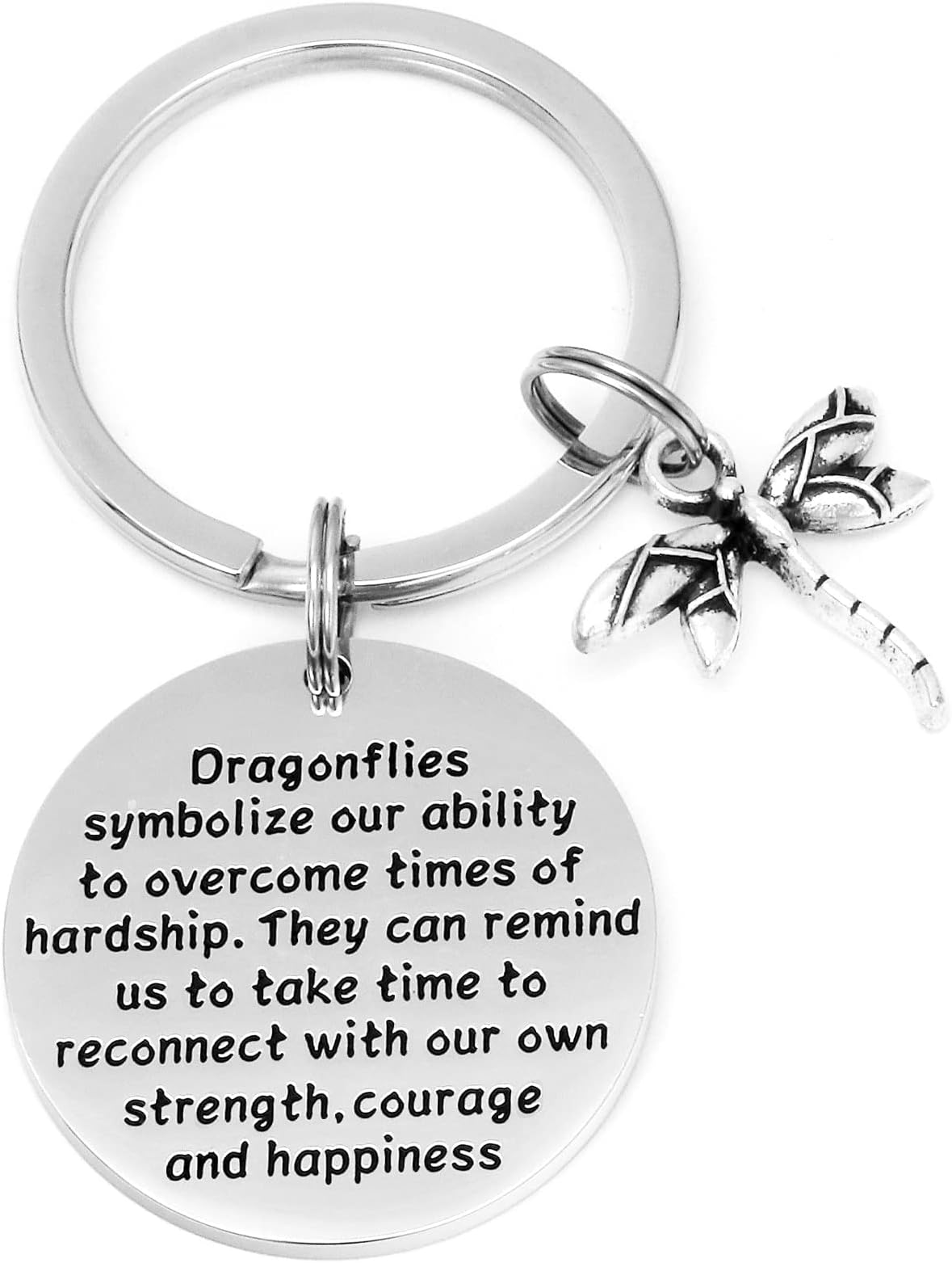 RUITASA Dragonfly Keychain Dragonfly Pendants Keyring Chain Sparkling ...